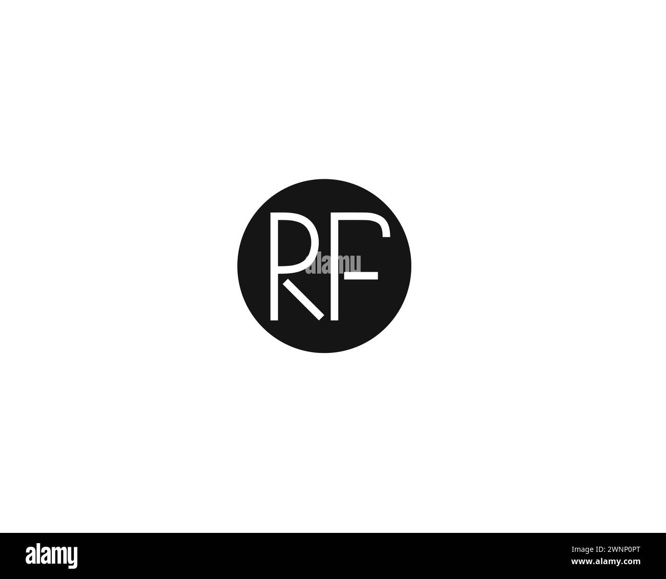 creative letter RF logo design vector template Stock Vector Image & Art ...