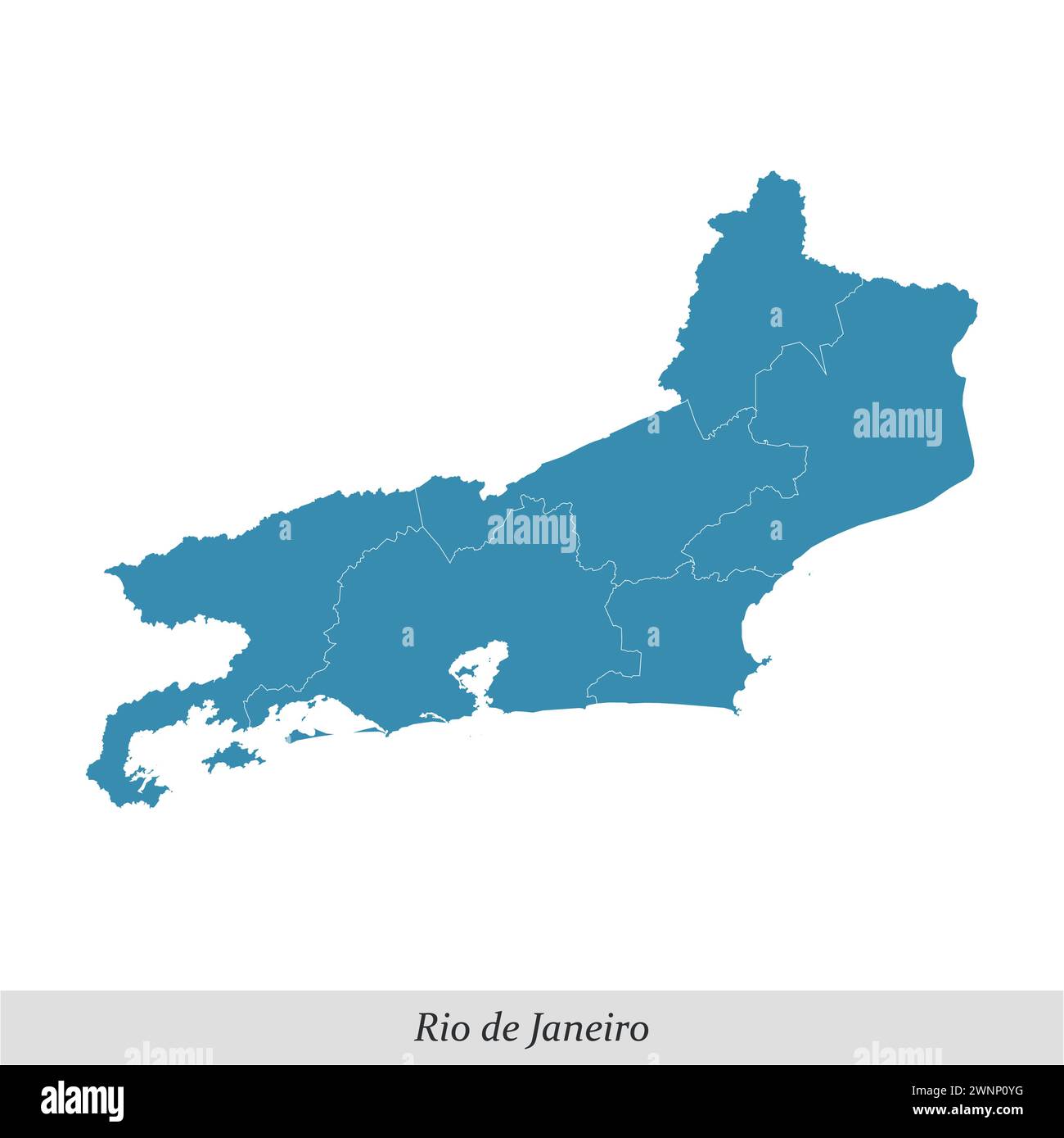 Map of rio de janeiro hi-res stock photography and images - Alamy