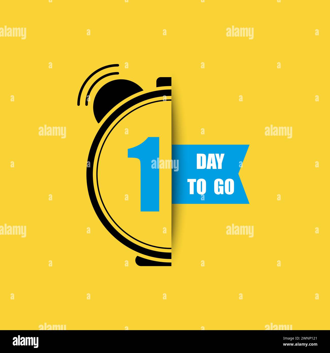 1 week to go Stock Vector Images - Alamy