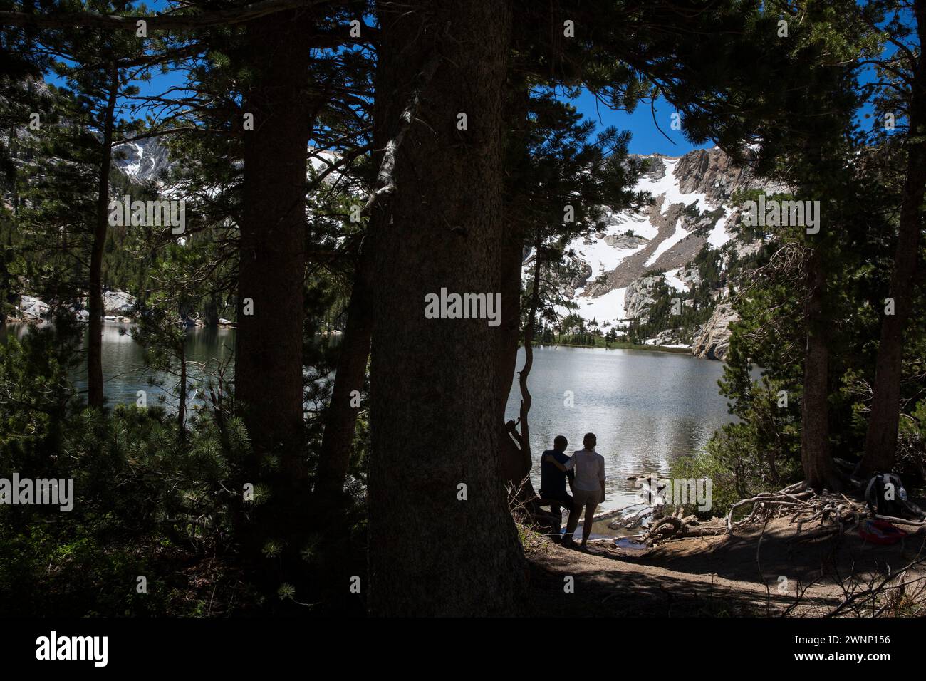 Hiking the Crystal Lake Trail out of the Mammoth Lakes basin. The hike ...
