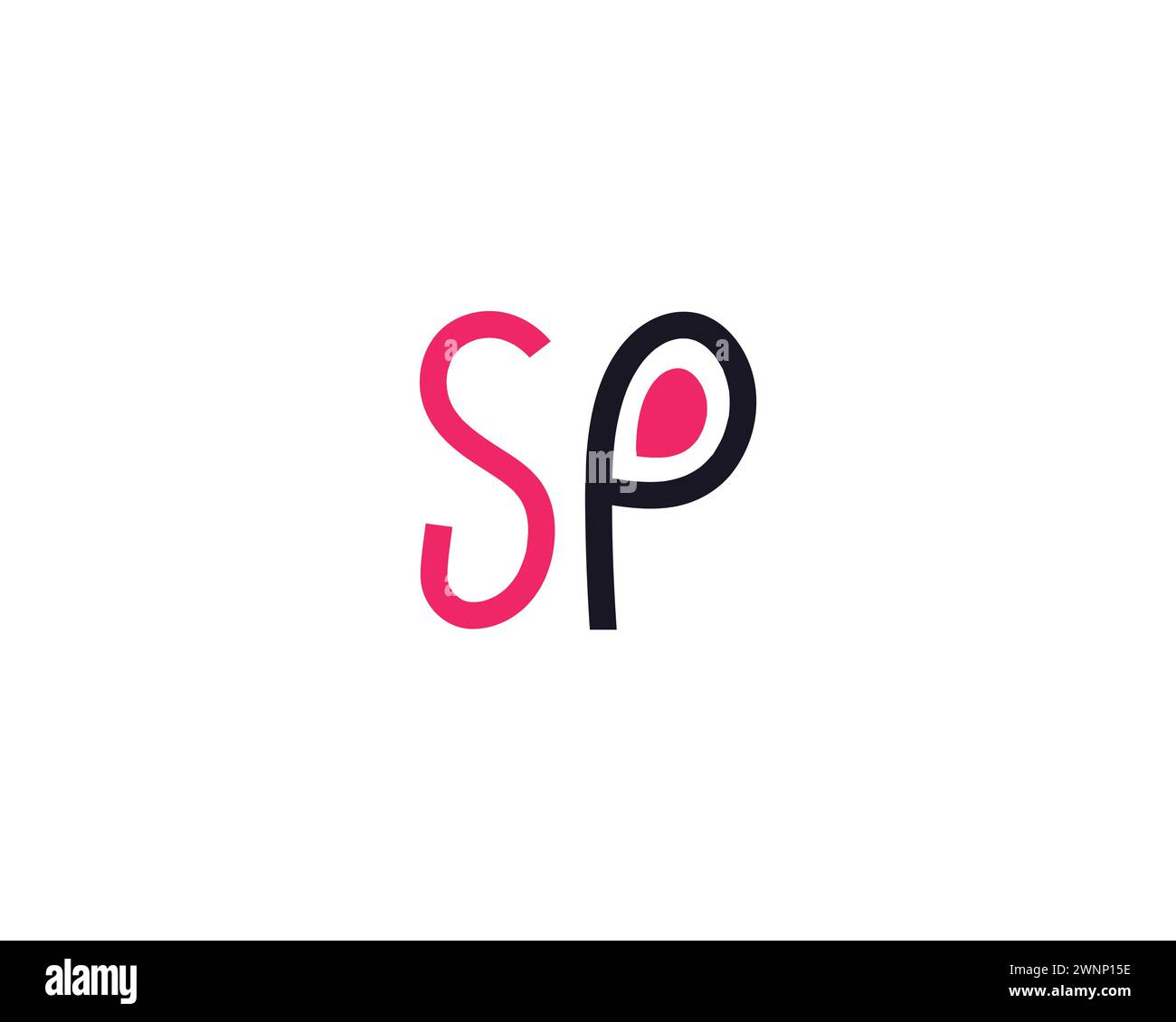 creative letter SP logo design vector template Stock Vector Image & Art ...