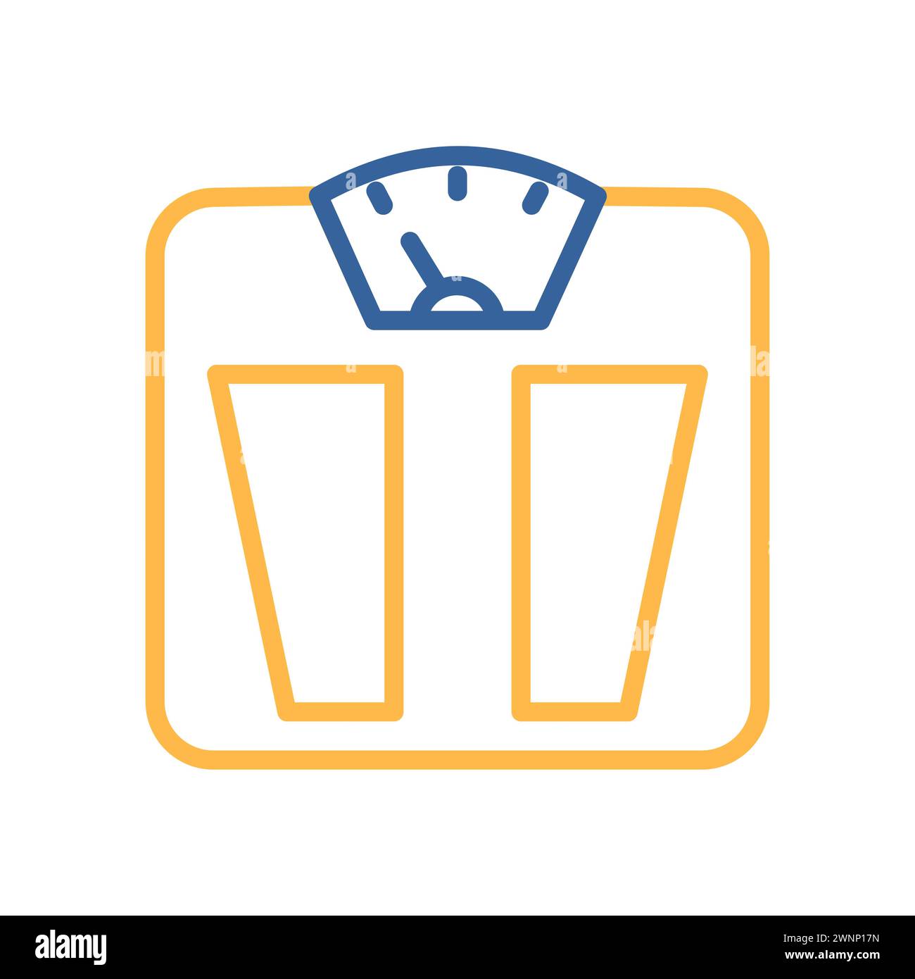 Bathroom floor scales vector icon. Weight measure equipment sign. Graph ...