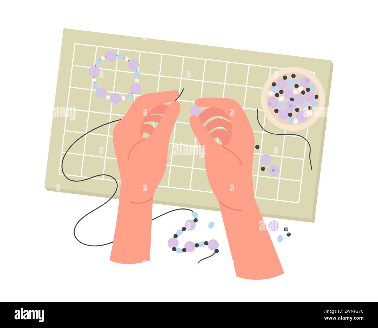 Making bracelet wire Stock Vector Images - Alamy