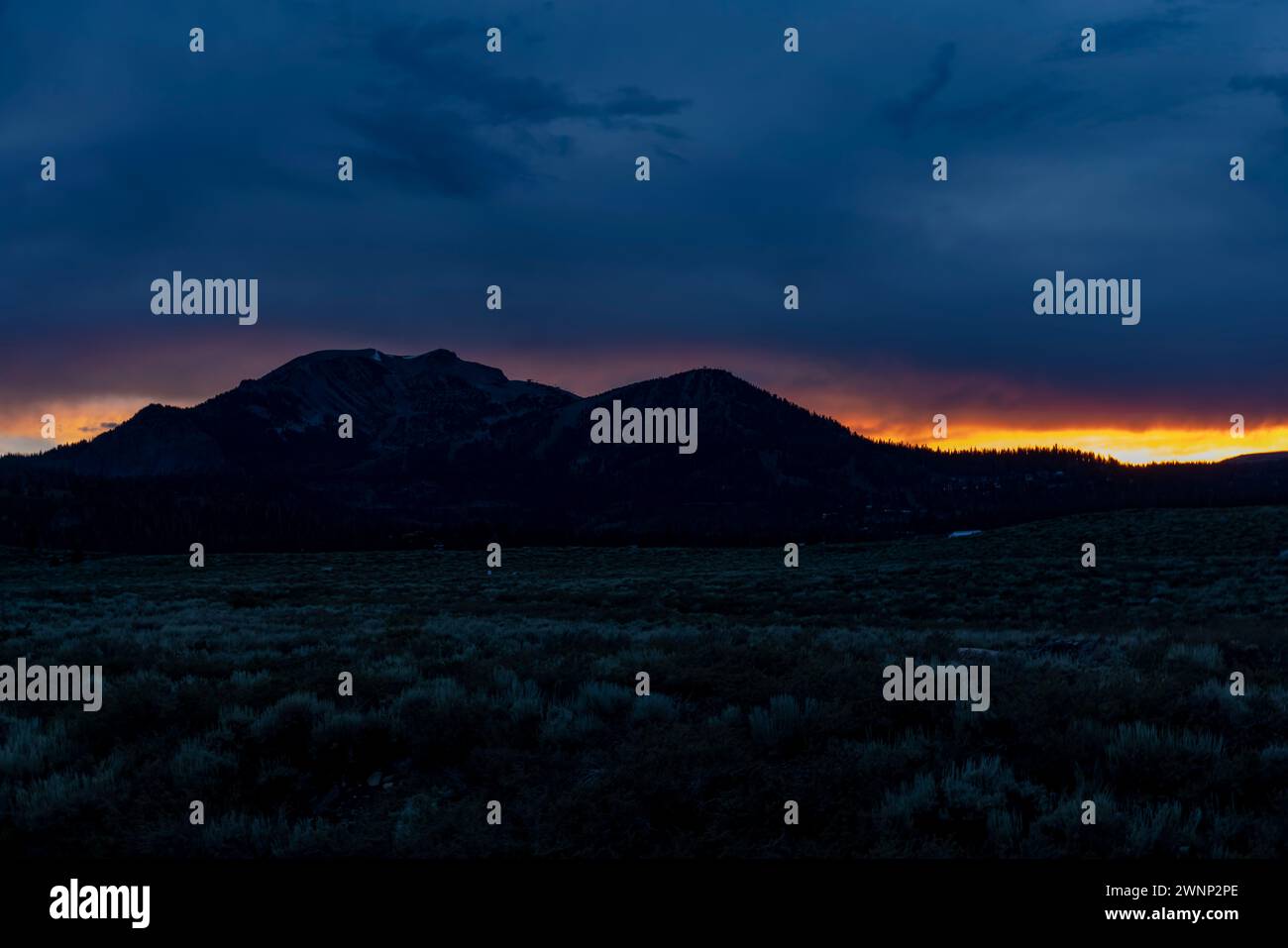 Late afternoon thunderstorms leave a colorful series of clouds behind ...