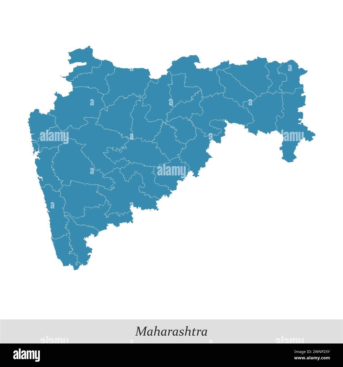 Map of maharashtra Stock Vector Images - Alamy