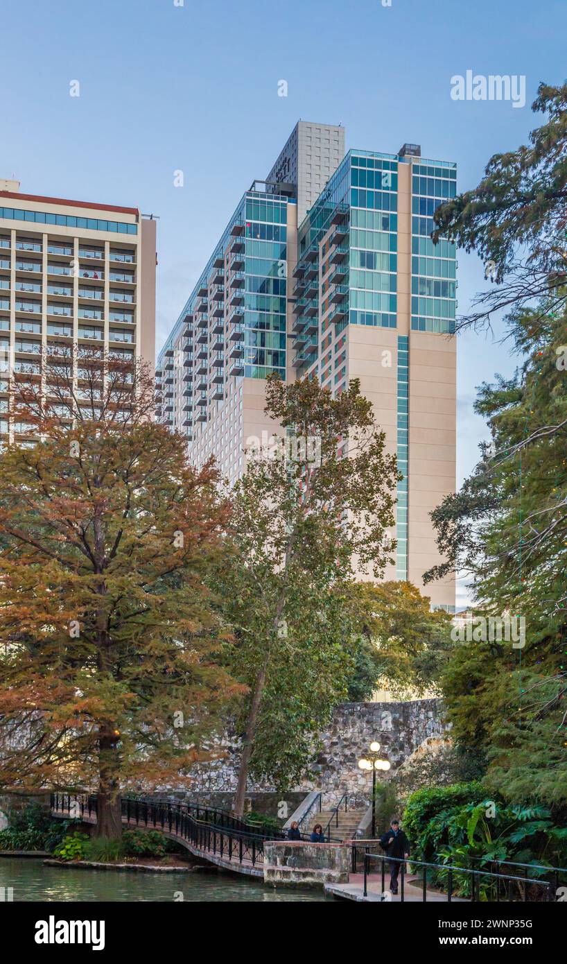 Grand Hyatt San Antonio hotel on the River Walk in downtown San Antonio ...
