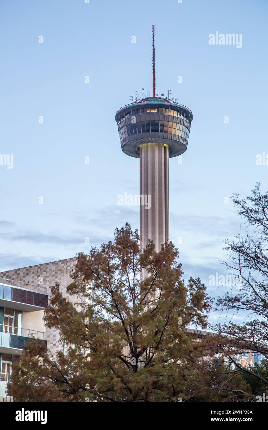 Tower of the Americaas observation tower and restaurant in downtown San ...