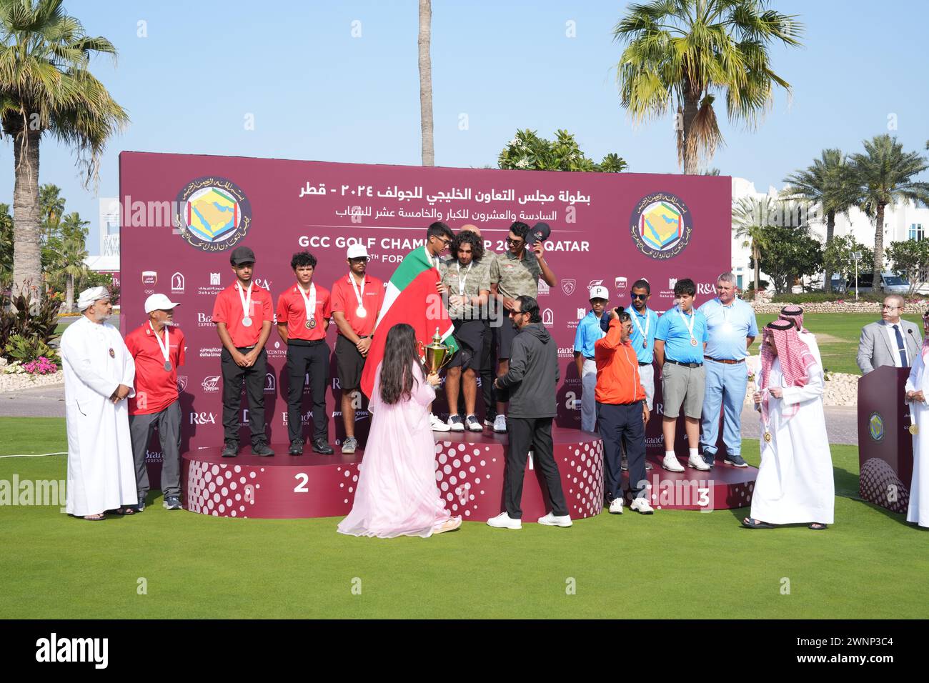 GCC Golf Championship in Qatar on February 29, 2024 Friday at Doha Golf ...