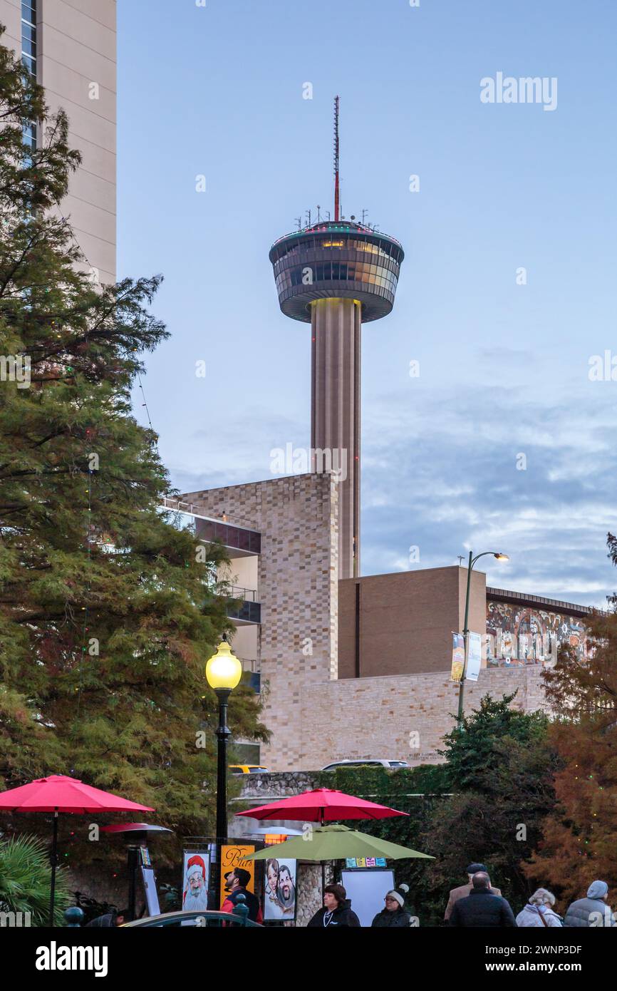 Tower of the Americaas observation tower and restaurant in downtown San ...