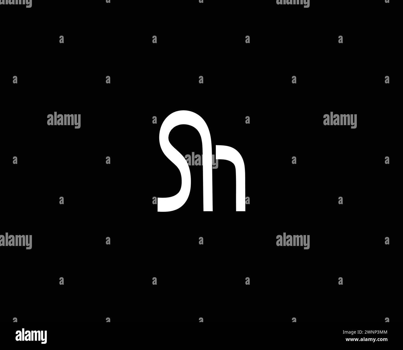Letter sh logo hi-res stock photography and images - Alamy