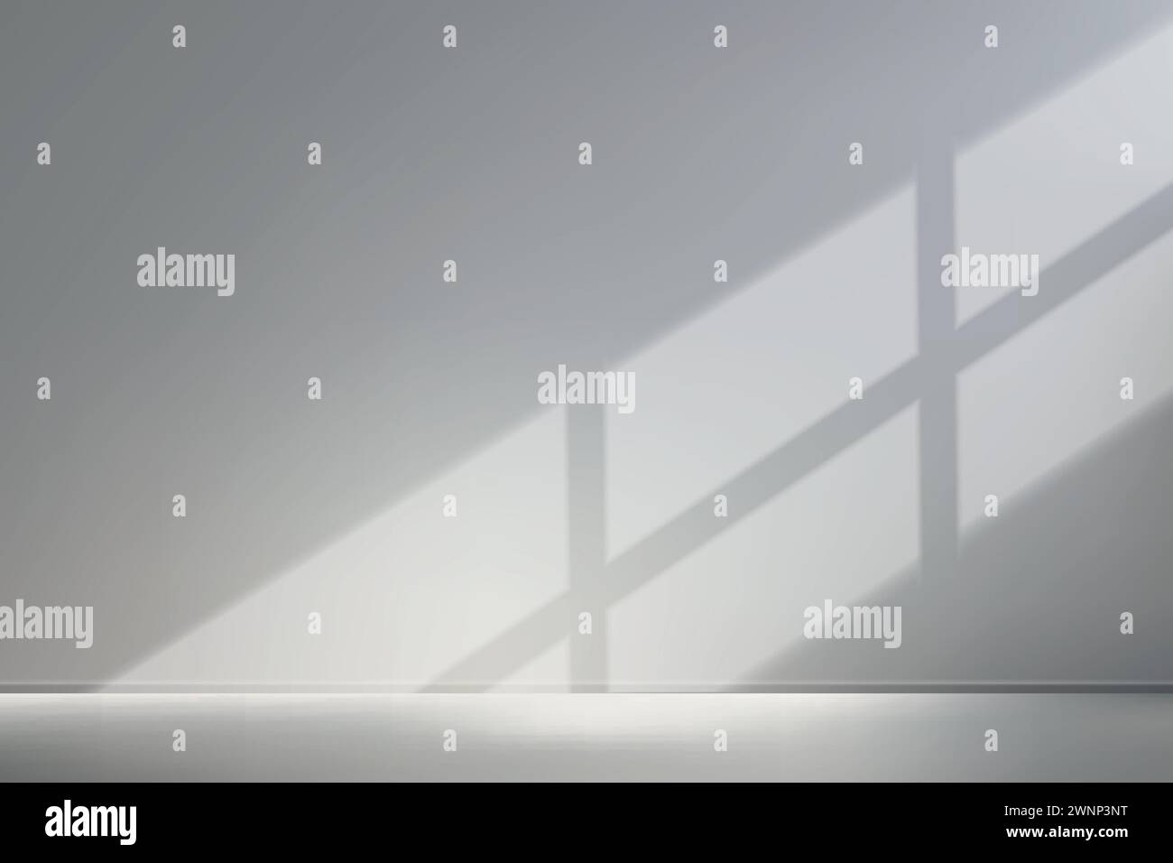 Abstract Light and Shadow on White Wall Stock Vector Image & Art - Alamy