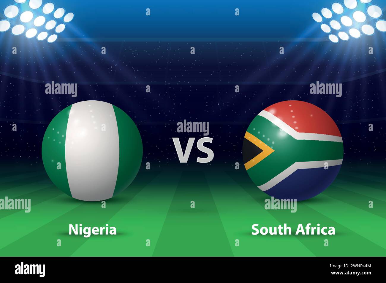 Nigeria vs South Africa. knockout Semi-final stage Africa 2023, Soccer ...