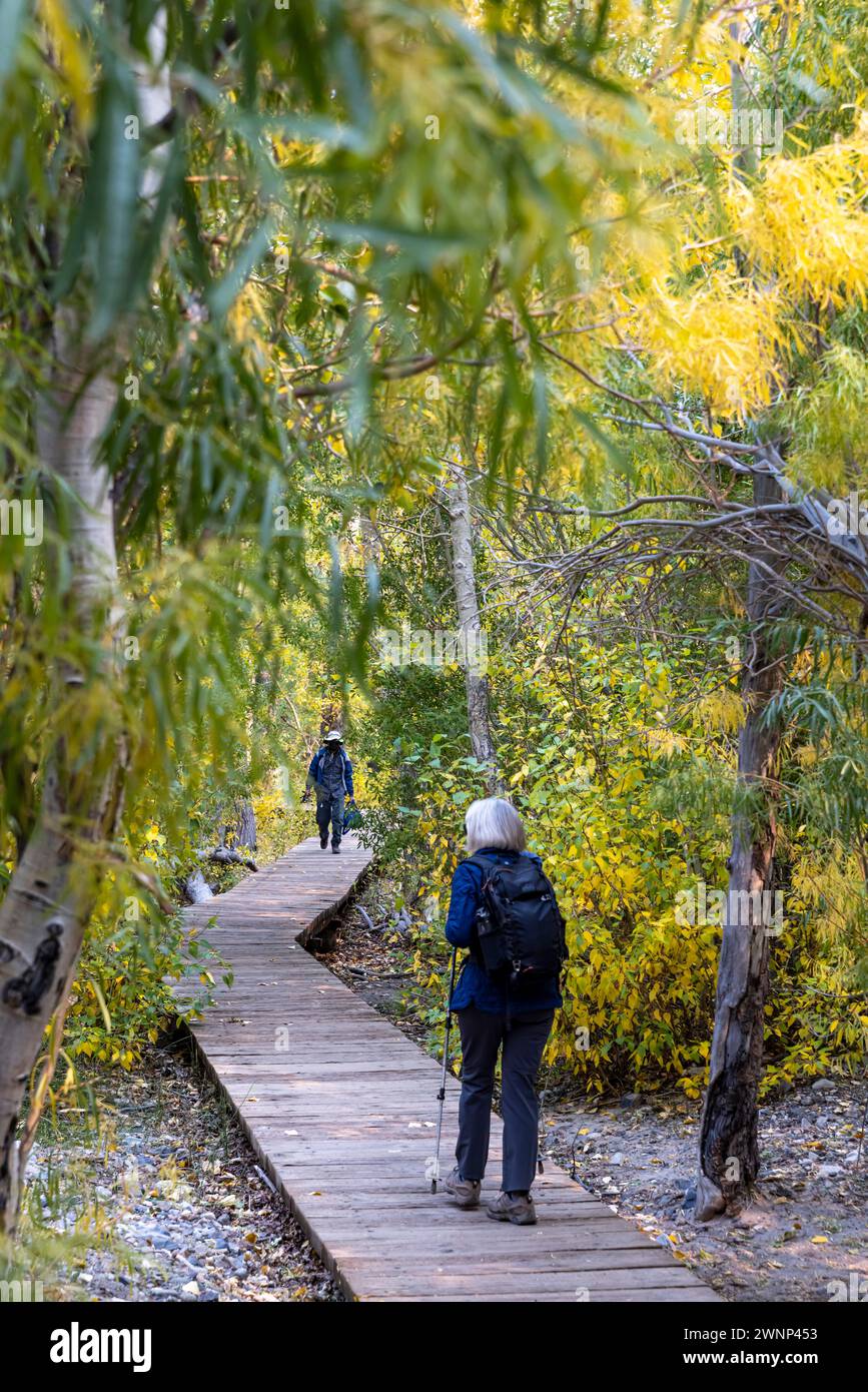 Convict Lake near Mammoth draws visitors during the fall for the Aspens ...
