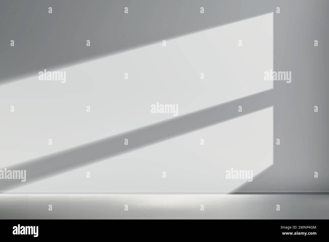 Abstract Light and Shadow on White Wall Stock Vector Image & Art - Alamy