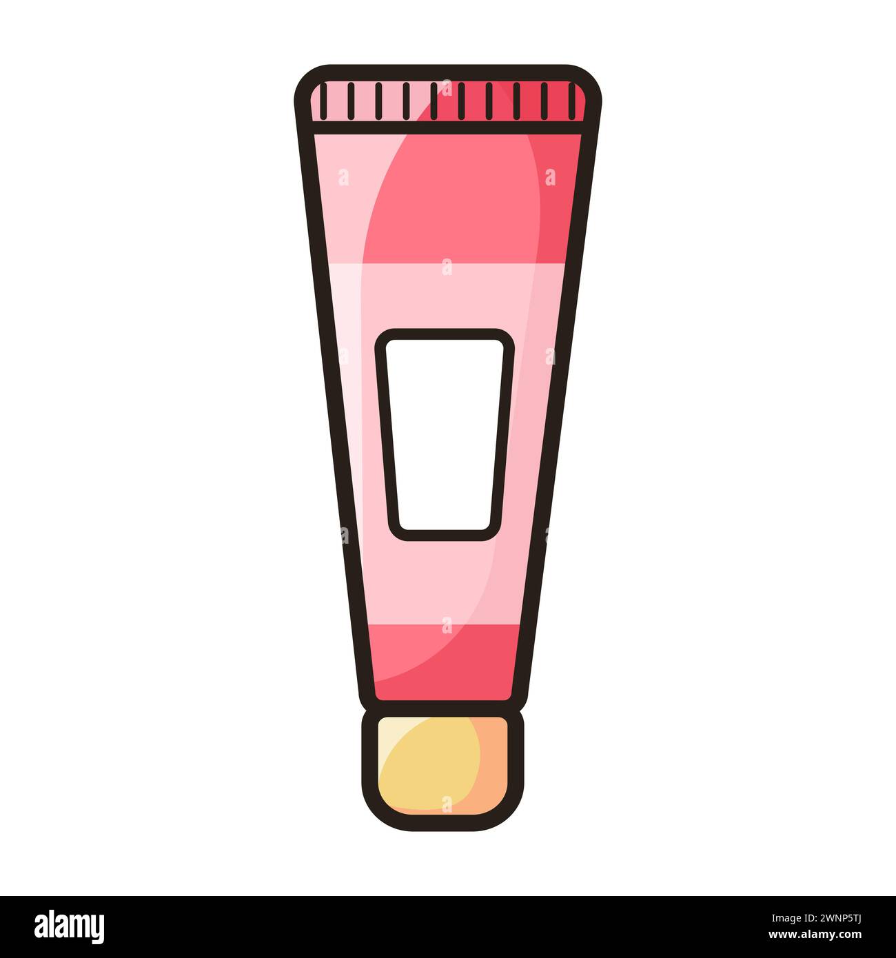 Packaging for skincare cosmetics. A tube of toothpaste. Vector ...