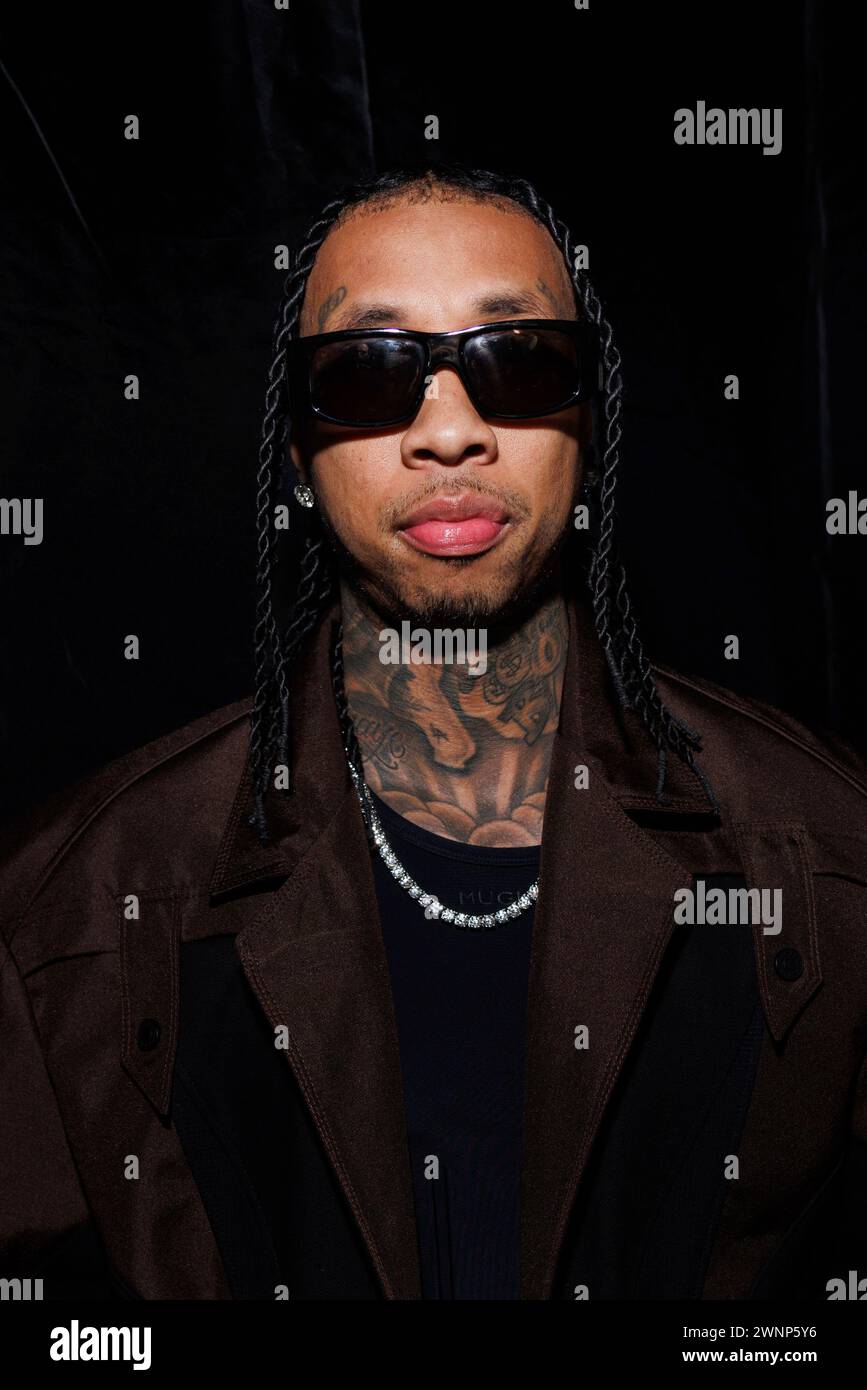 Tyga attends the Mugler Fall/Winter 2024-2025 ready-to-wear collection ...