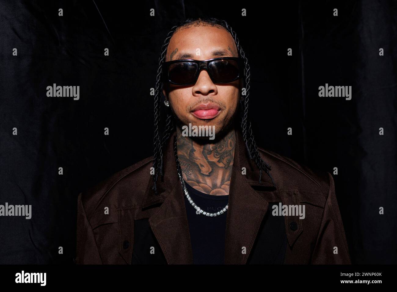 Tyga attends the Mugler Fall/Winter 2024-2025 ready-to-wear collection ...