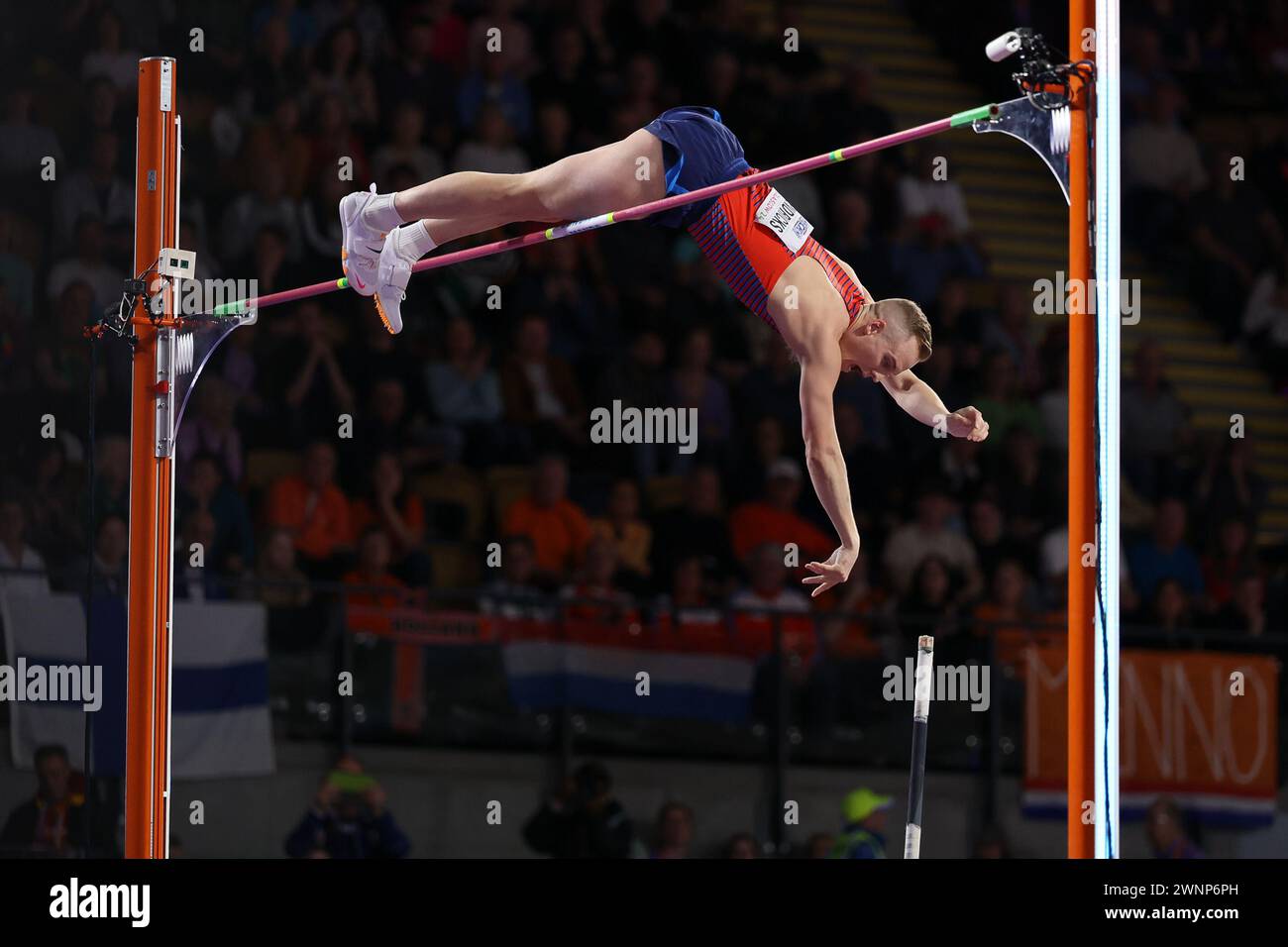 Glasgow on Sunday 3rd March 2024. Sam Kendricks (USA, Pole Vault) on ...