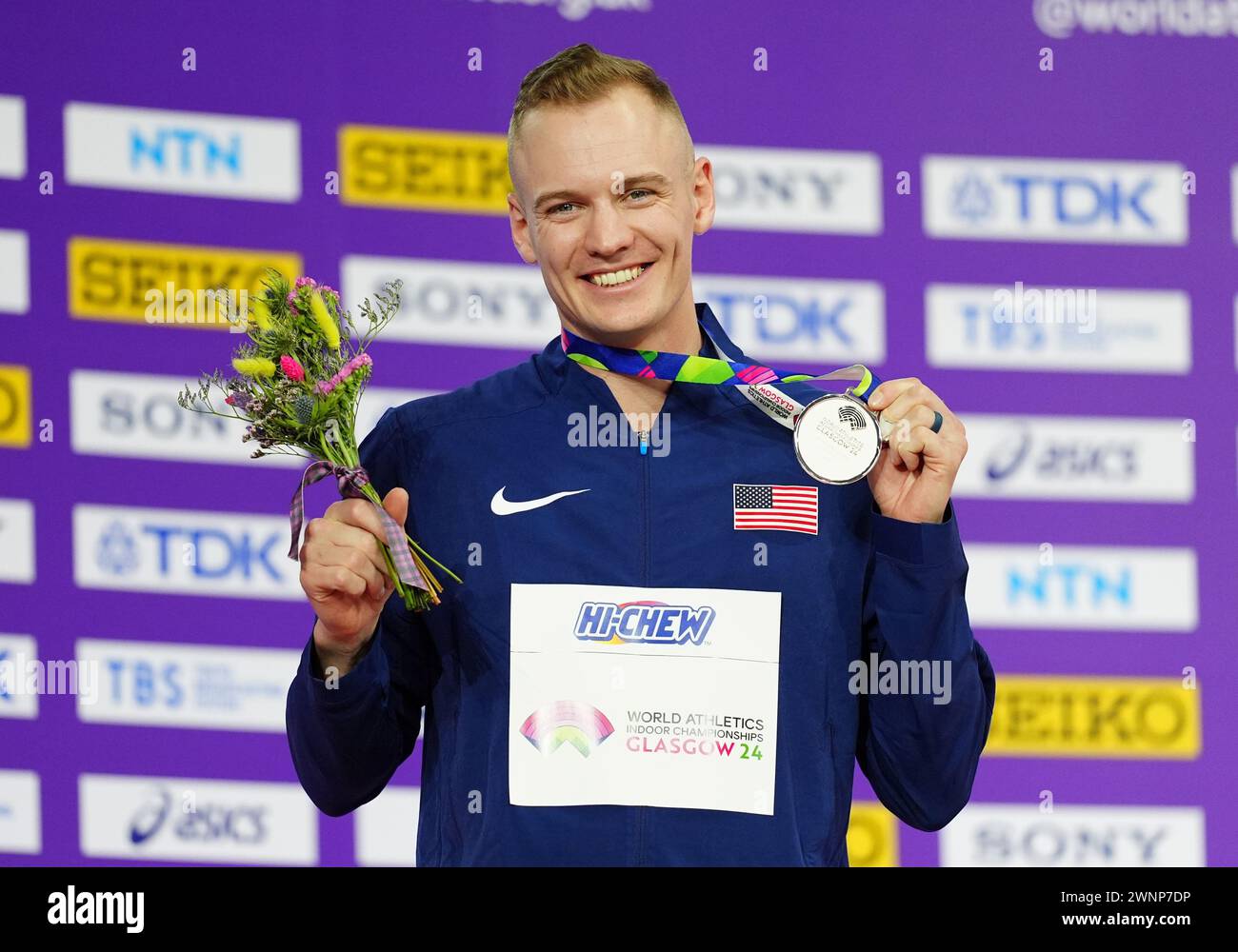 Usas sam kendricks on podium hi-res stock photography and images - Alamy