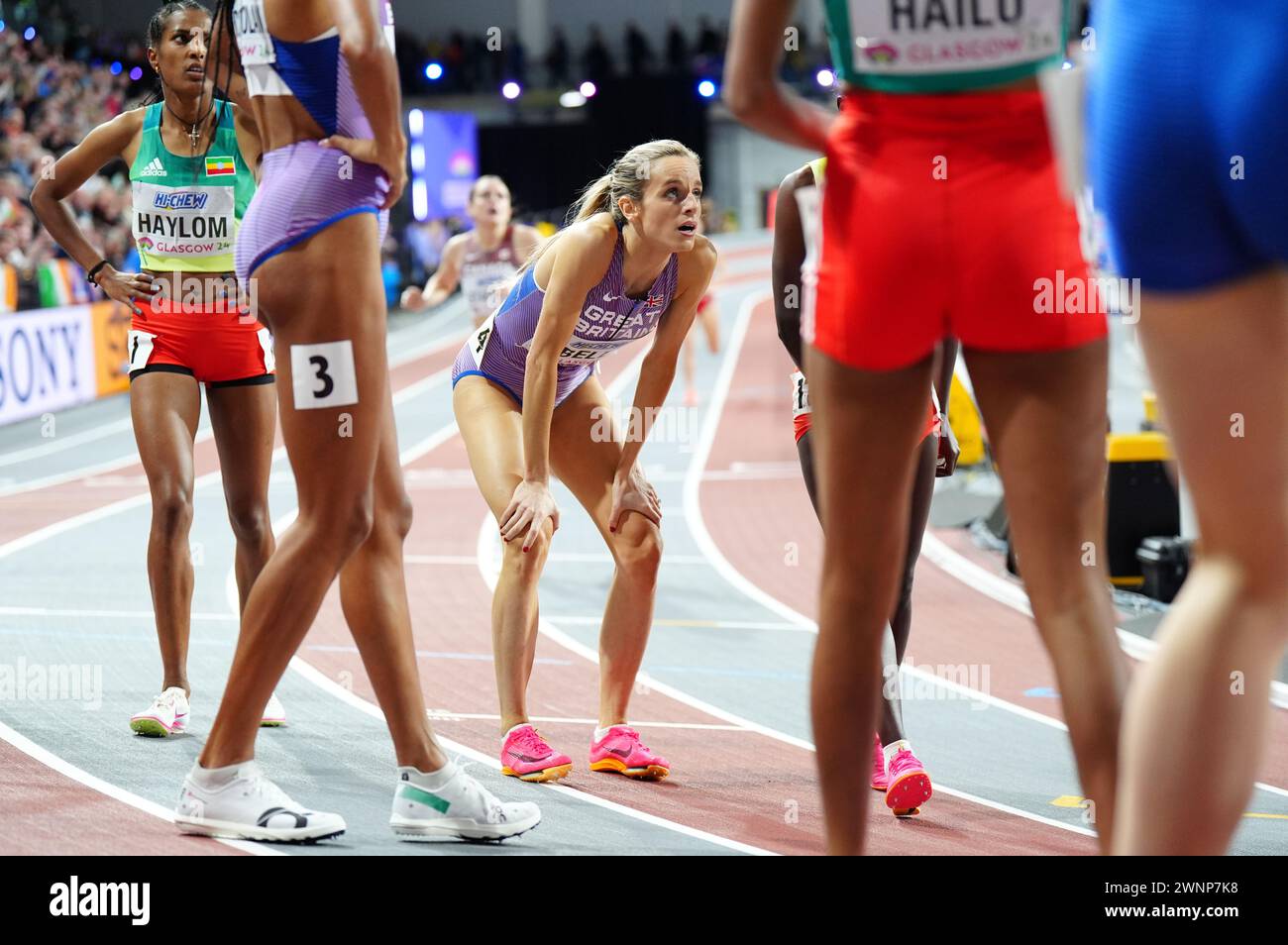 Great Britain's Georgia Bell after the Women's 1500m Final during day ...