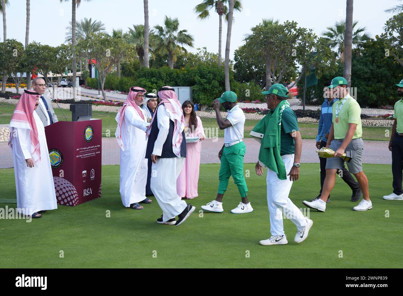 Prize distribution of GCC Golf Championship in Qatar on February 29 ...