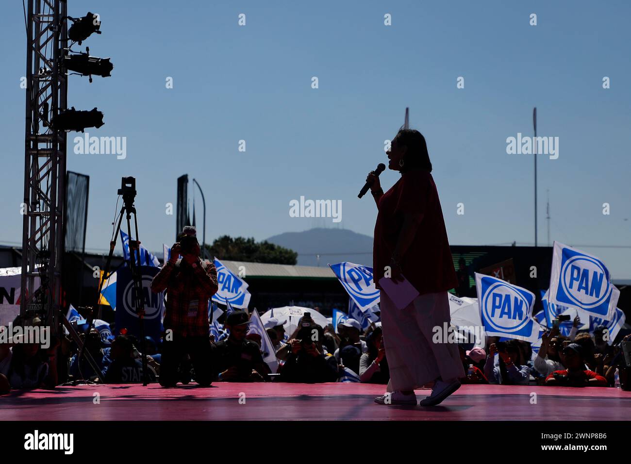 Queretaro, Mexico. 03rd Mar, 2024. Xochitl Galvez, candidate of the ...