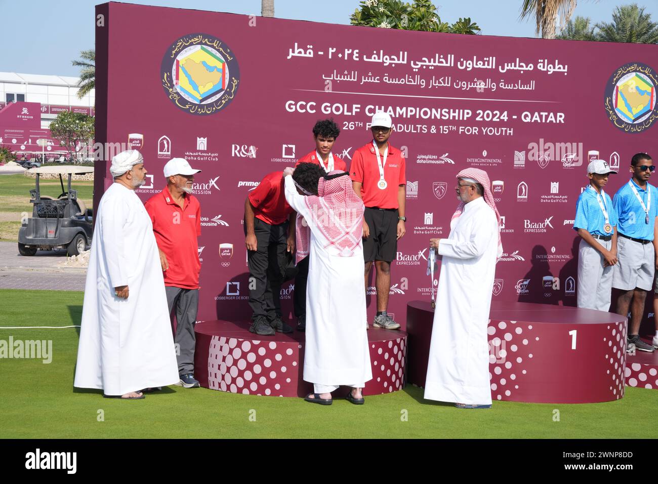 Prize distribution of GCC Golf Championship in Qatar on February 29 ...