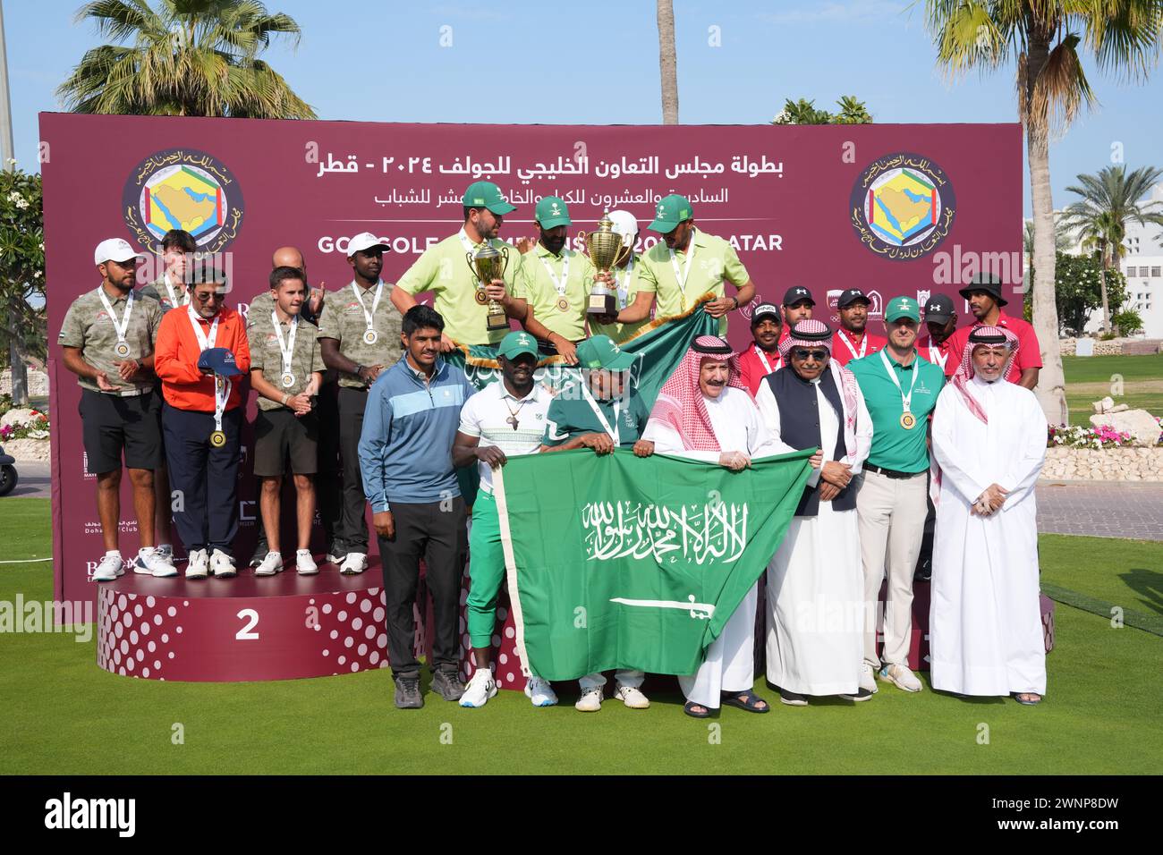 Prize distribution of GCC Golf Championship in Qatar on February 29 ...