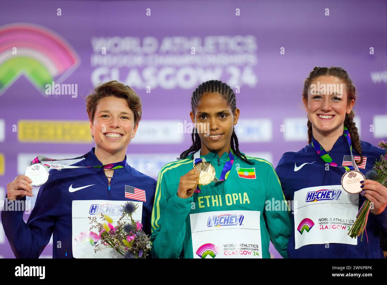 Silver medalist Nikki Hiltz, of the United States, gold medalist ...