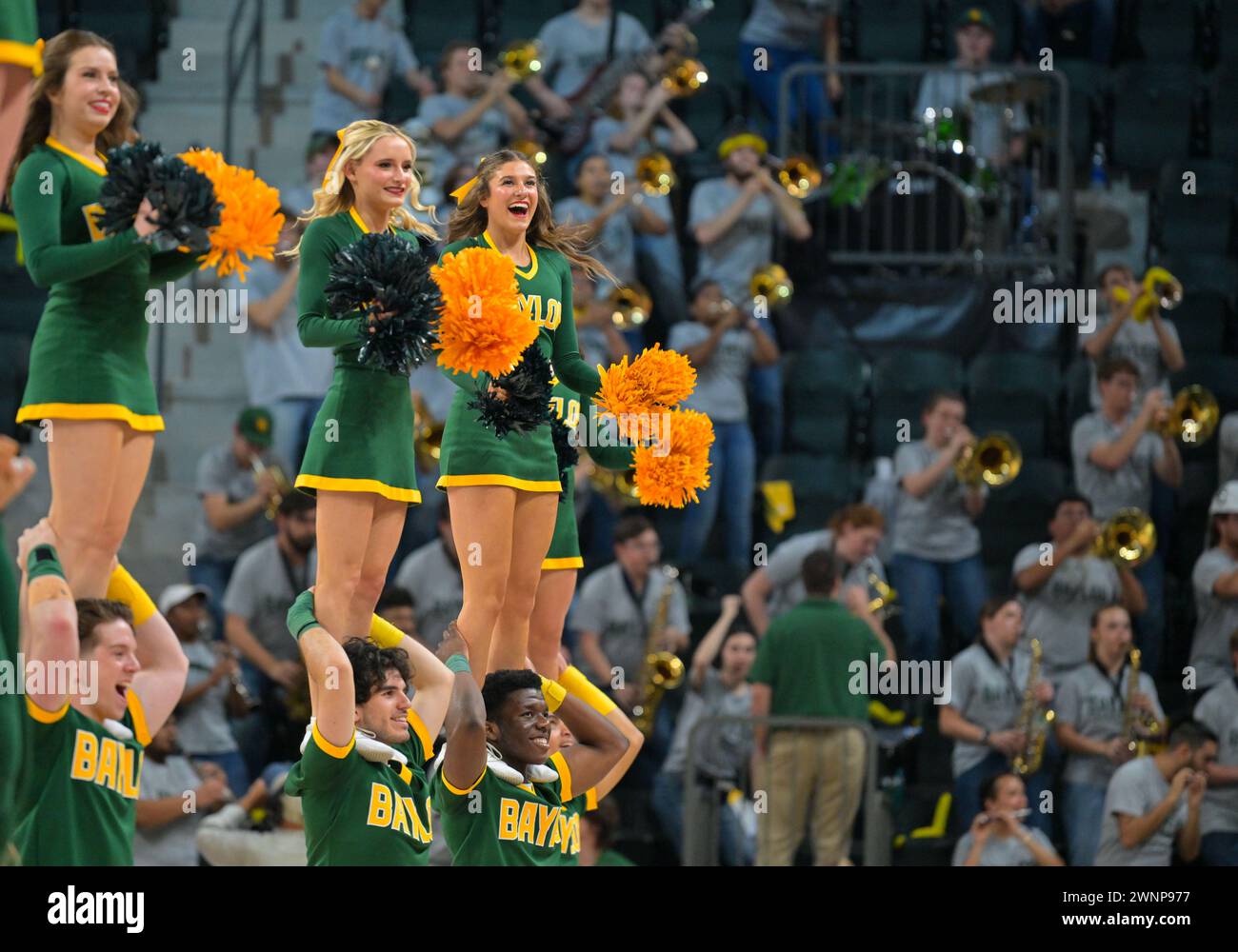 Waco, Texas, USA. 3rd Mar, 2024. Baylor Lady Bears cheerleaders during ...