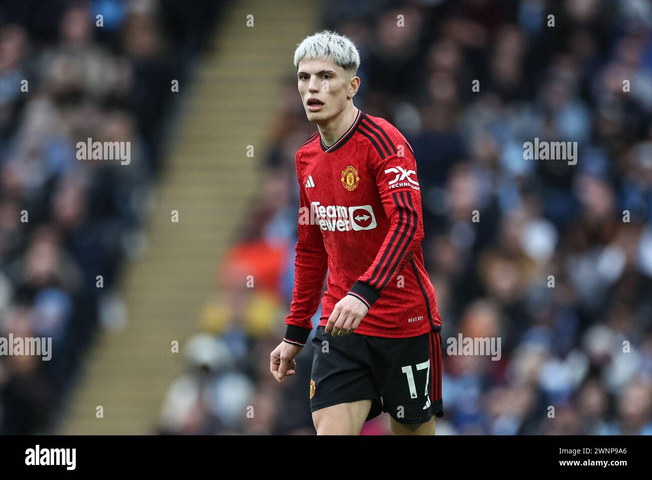 Alejandro Garnacho of Manchester United during the Premier League match ...