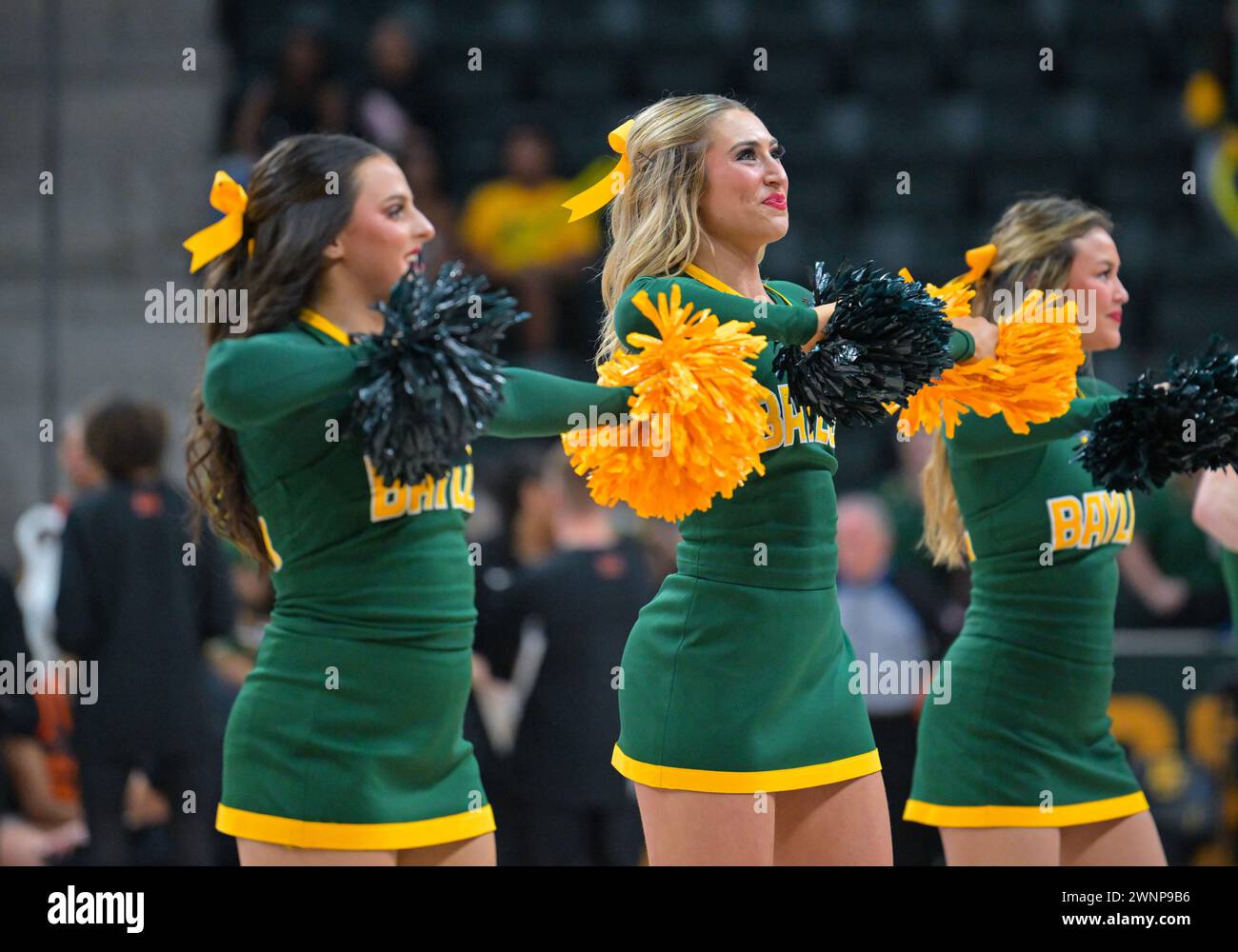 Waco, Texas, USA. 3rd Mar, 2024. Baylor Lady Bears cheerleaders during ...