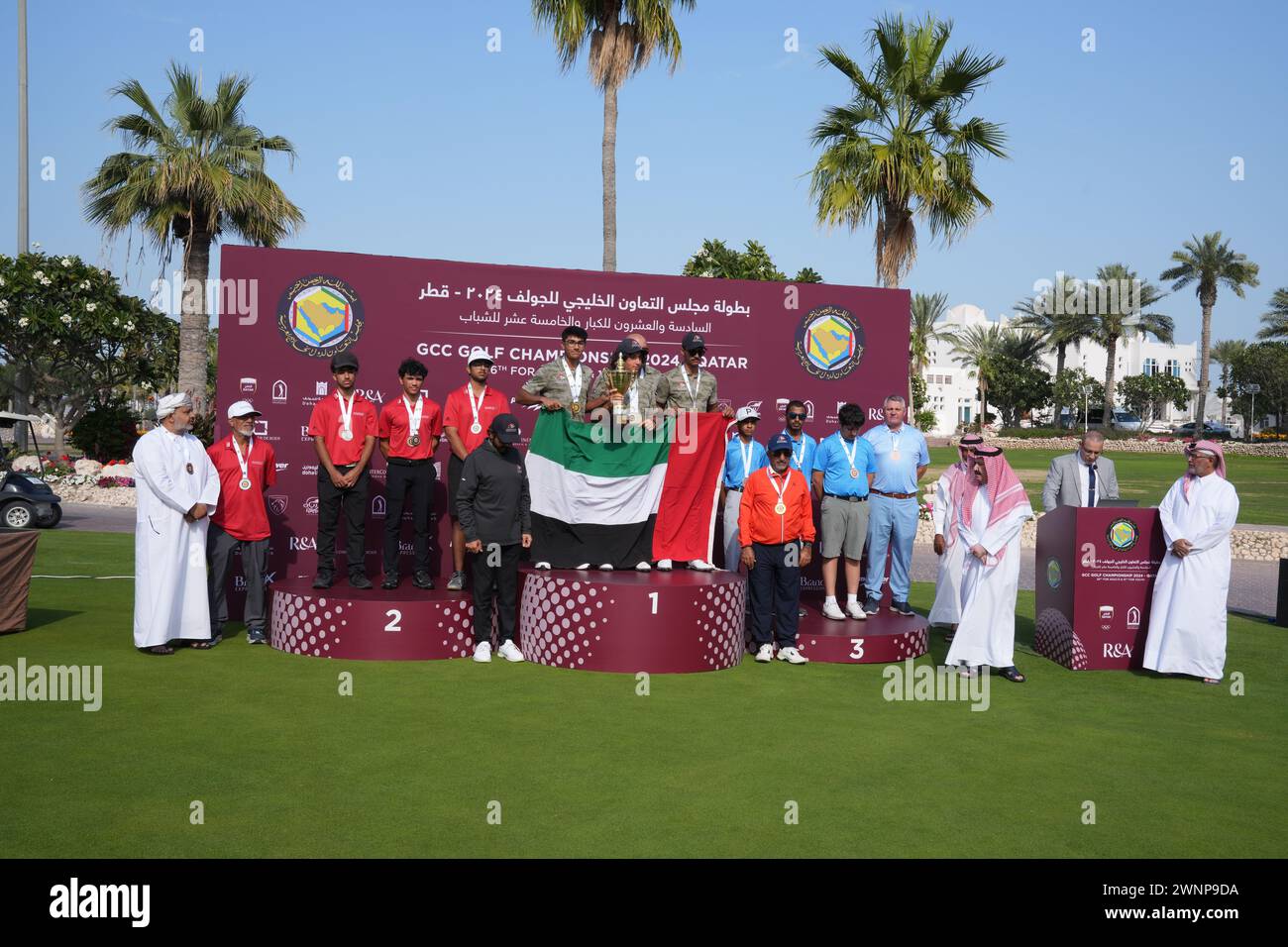 Prize distribution of GCC Golf Championship in Qatar on February 29 ...
