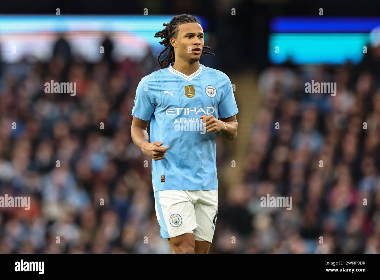Nathan Aké of Manchester City during the Premier League match ...