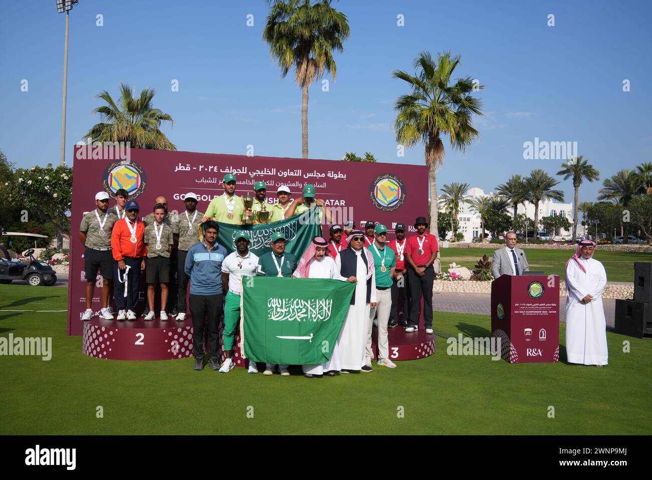 Prize distribution of GCC Golf Championship in Qatar on February 29 ...