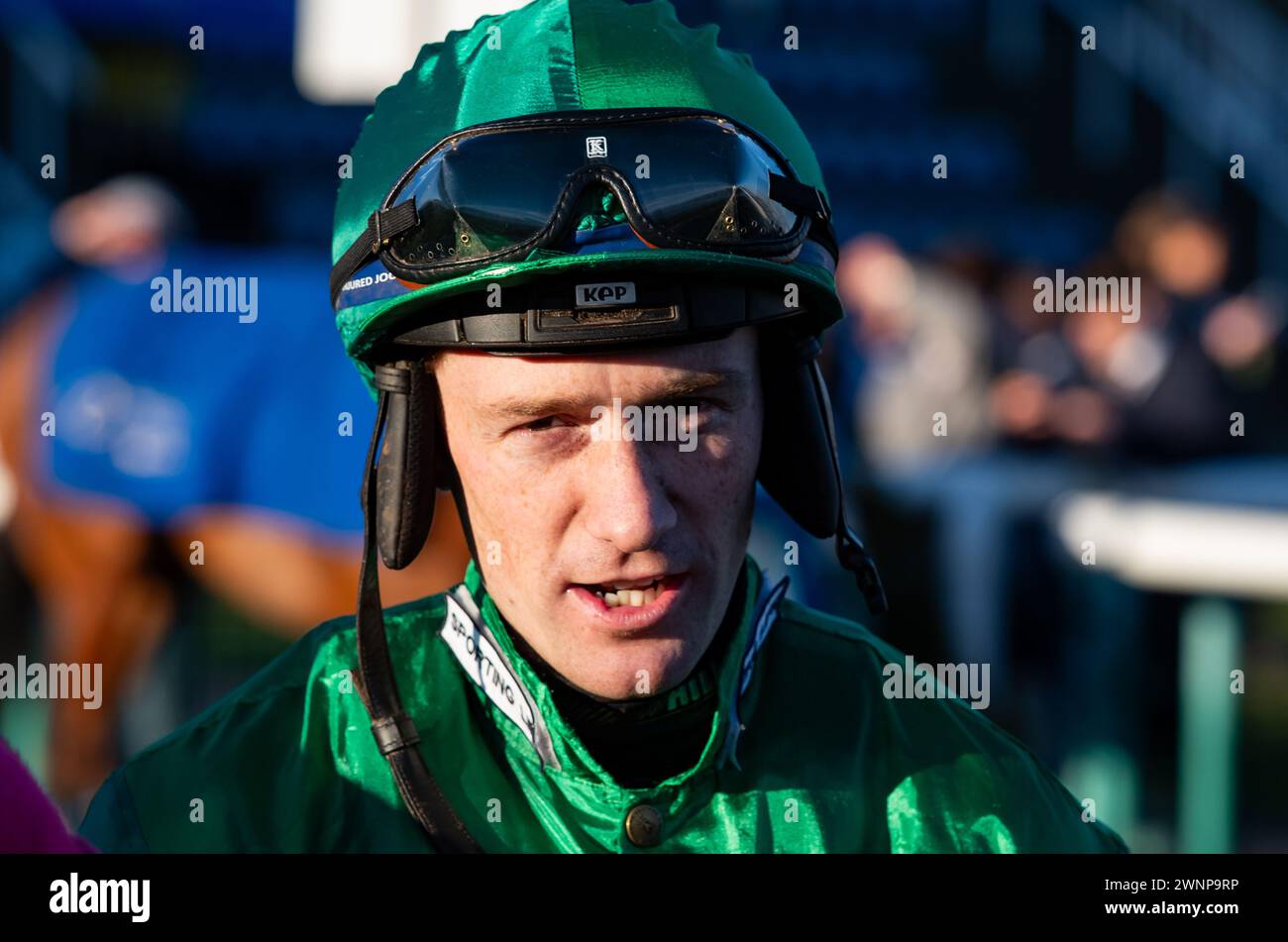 Sam Twiston-Davies in the parade ring prior to riding Sergeant Wilson ...
