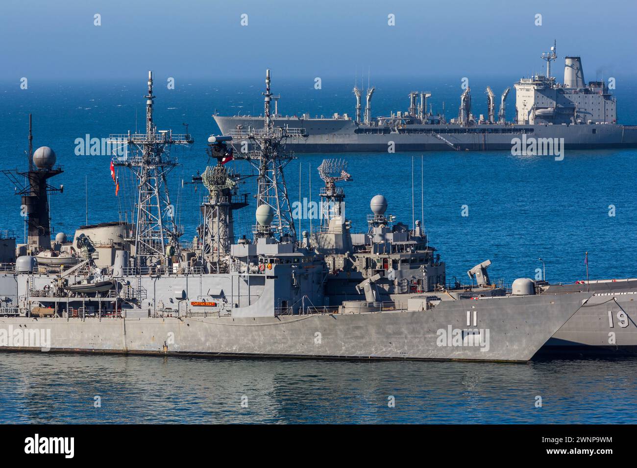 Valparaiso shipping navy hi-res stock photography and images - Alamy