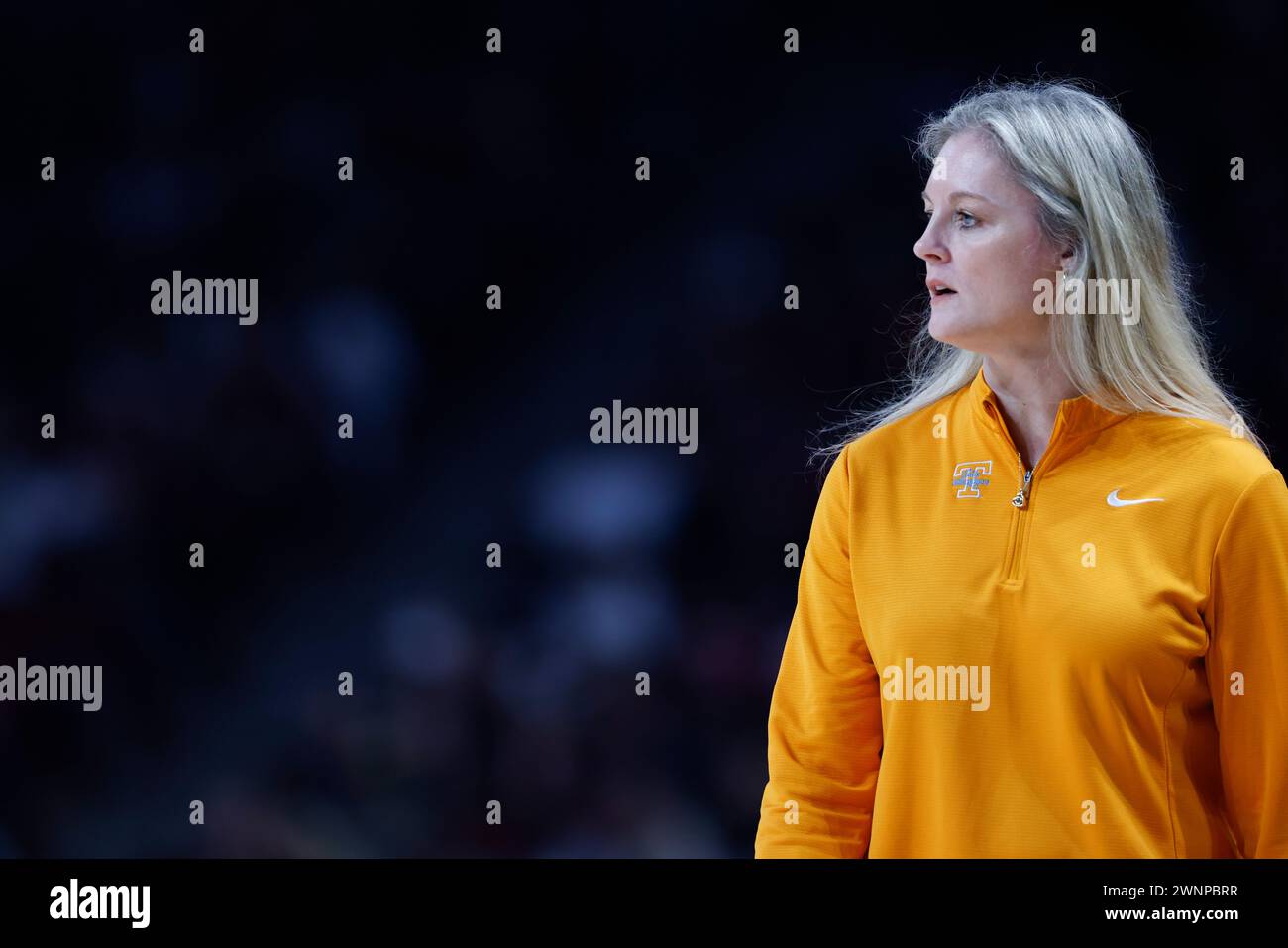 Tennessee head coach Kellie Harper watches her team against South ...