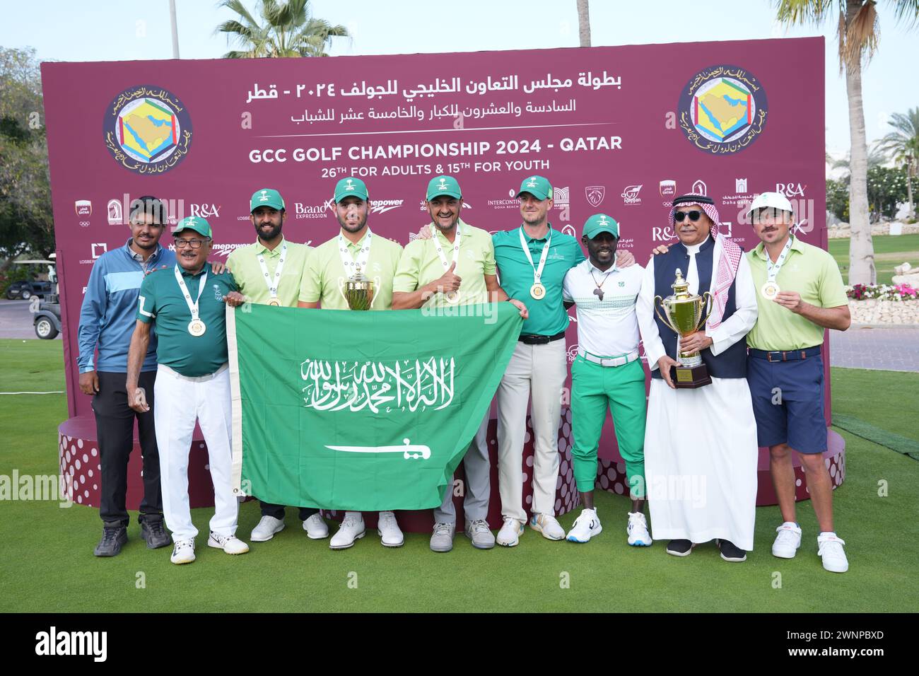 Prize distribution of GCC Golf Championship in Qatar on February 29 ...
