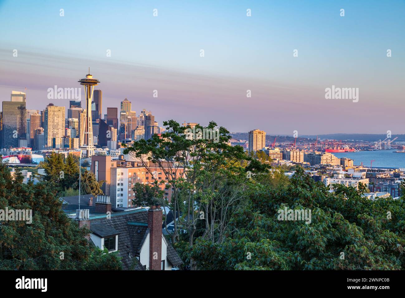 View of downtown Seattle, Washington from Kerry Park Stock Photo - Alamy