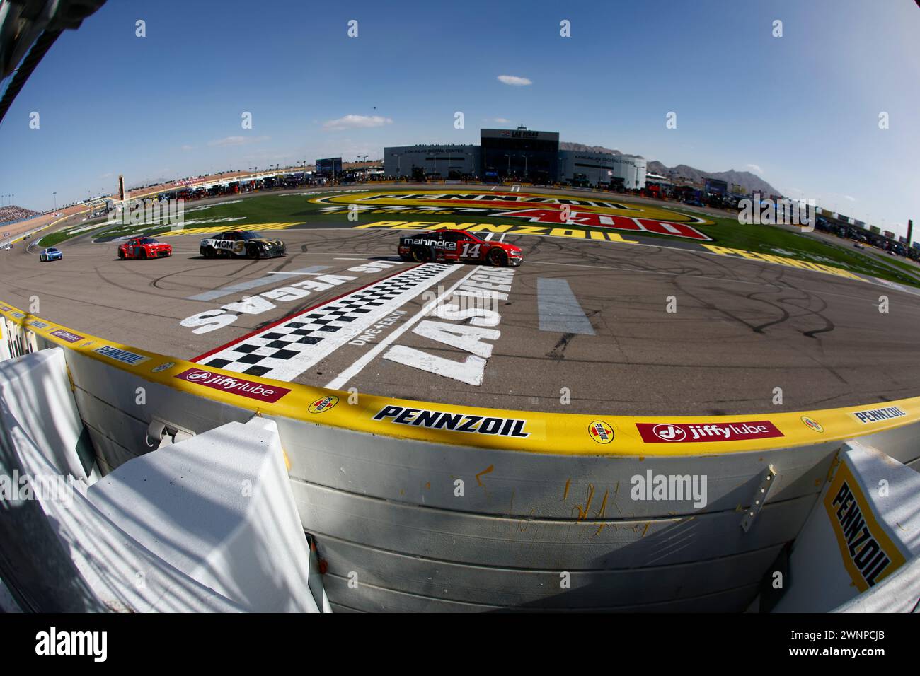 LAS VEGAS, NV - MARCH 03: Chase Briscoe (#14 Mahindra Tractors Stewart ...
