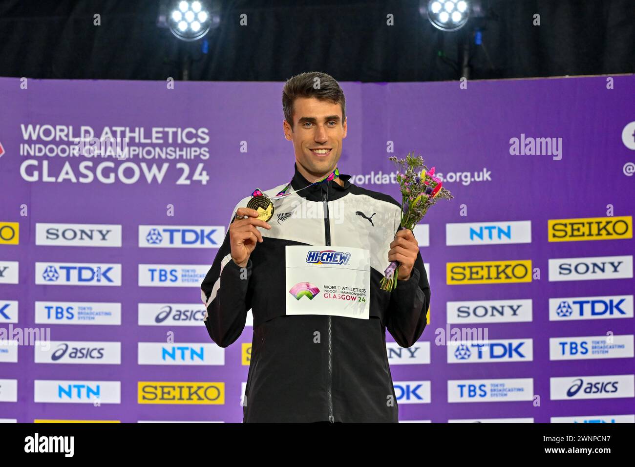 Glasgow, Scotland, UK. 03rd Mar, 2024. Medel Ceremony - Mens High Jump ...