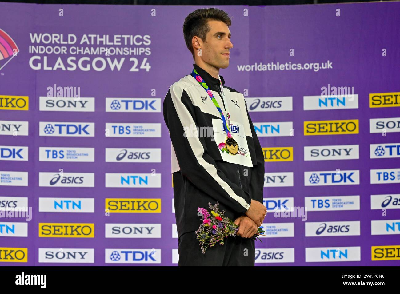 Glasgow, Scotland, UK. 03rd Mar, 2024. Medel Ceremony - Mens High Jump ...
