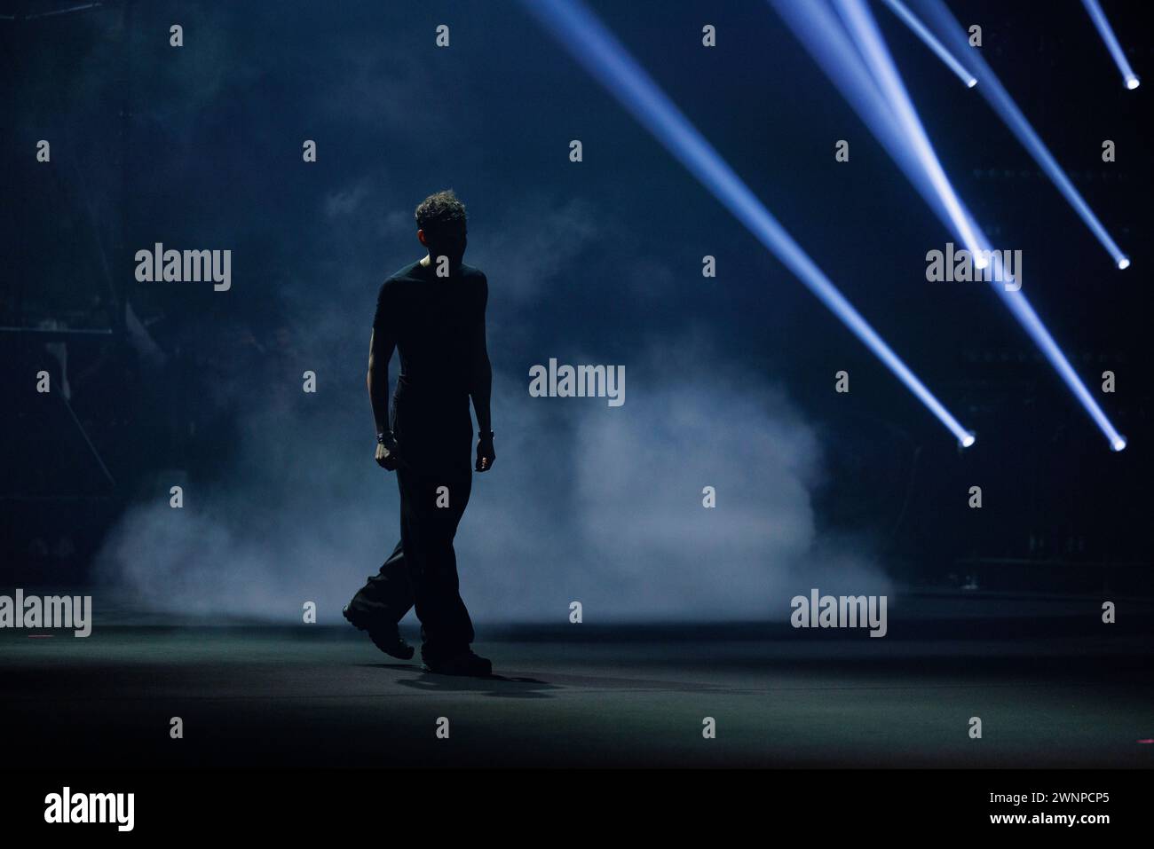 Designer Casey Cadwallader accepts applause following the Mugler Fall ...