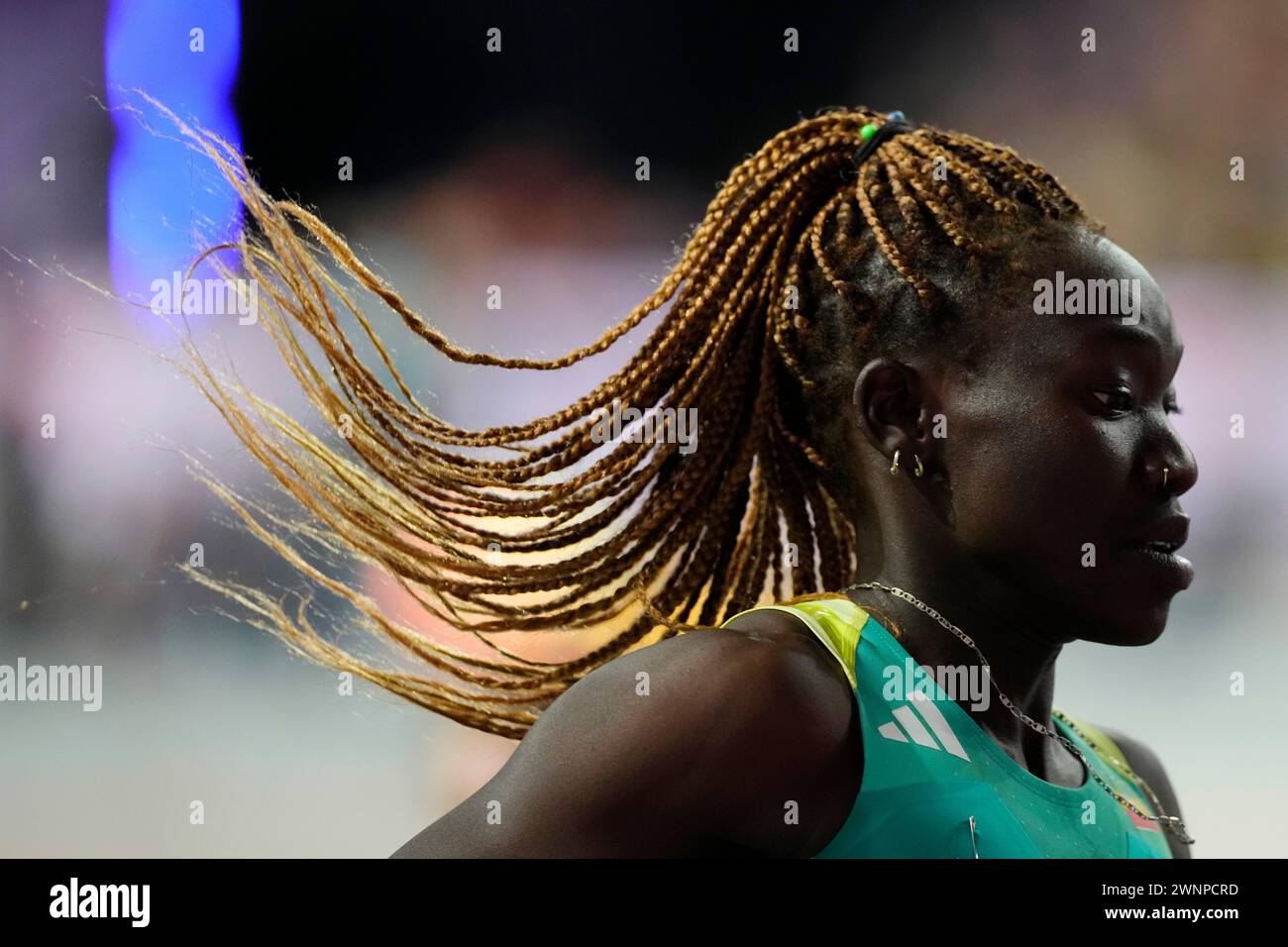 Tsige Duguma, of Ethiopia, competes in the women's 800 meters final ...