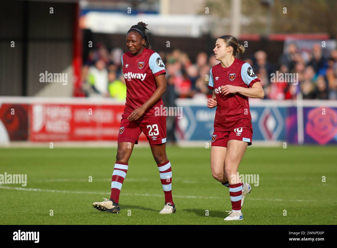 London, England. 3 March, 2024. Hawa Cissoko of West Ham United and ...