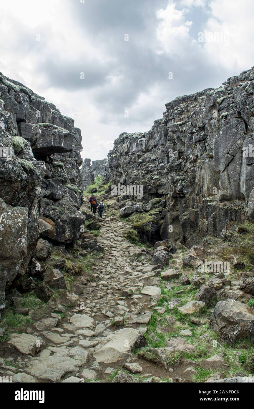 Visible Tectonic plates in Thingvellir National Park- UNESCO World ...