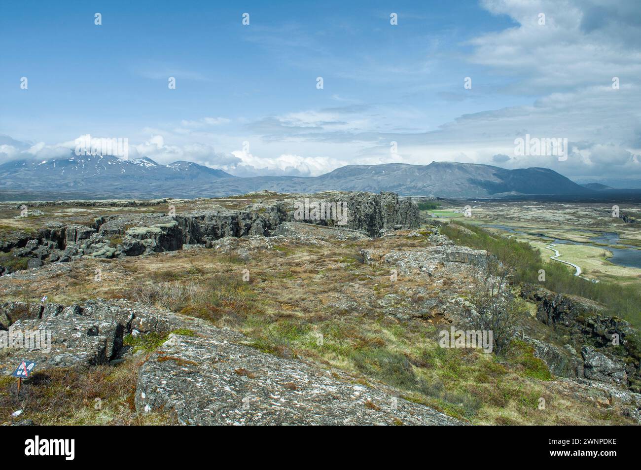 Visible Tectonic plates in Thingvellir National Park- UNESCO World ...