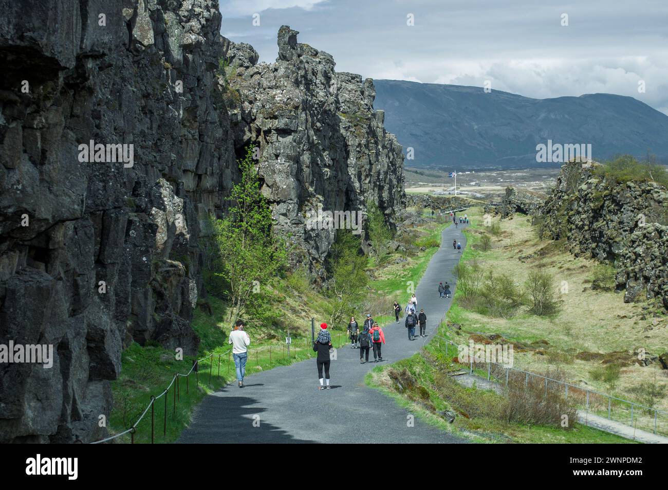 Visible Tectonic plates in Thingvellir National Park- UNESCO World ...