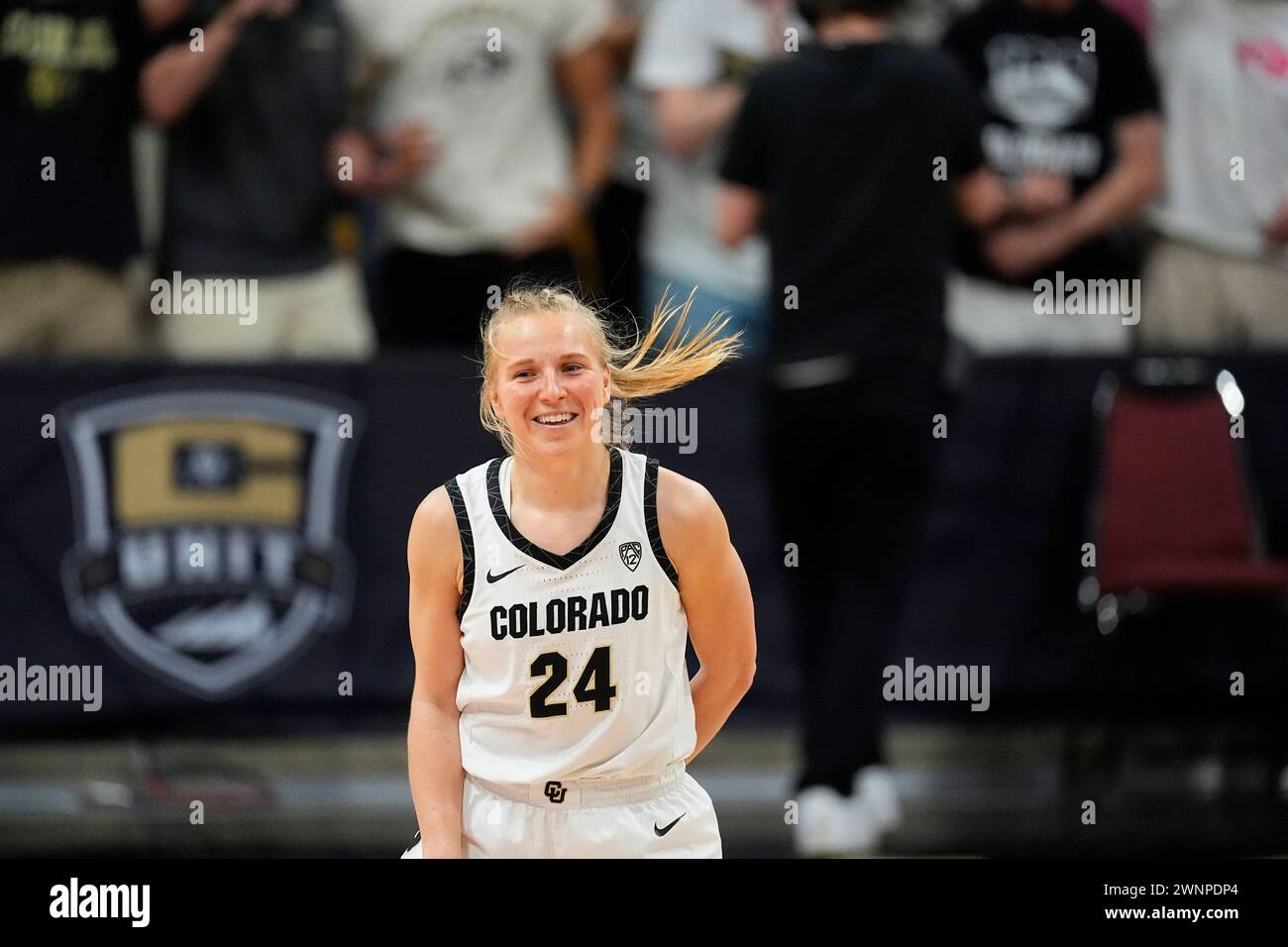 Colorado guard Maddie Nolan (24) in the second half of an NCAA college ...